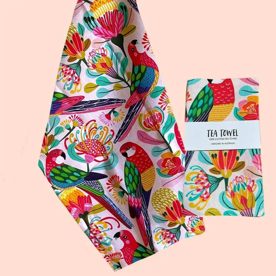 Rosella Paradise Tea Towel – Kirsten Katz