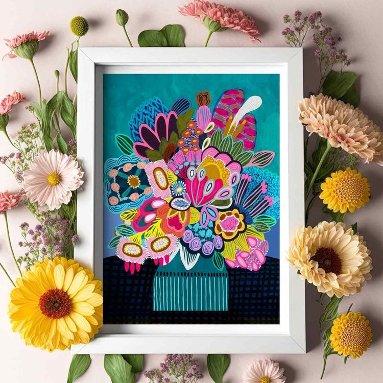 Protea Magnifica Wall Art Print – Botanical Artwork by Kirsten Katz
