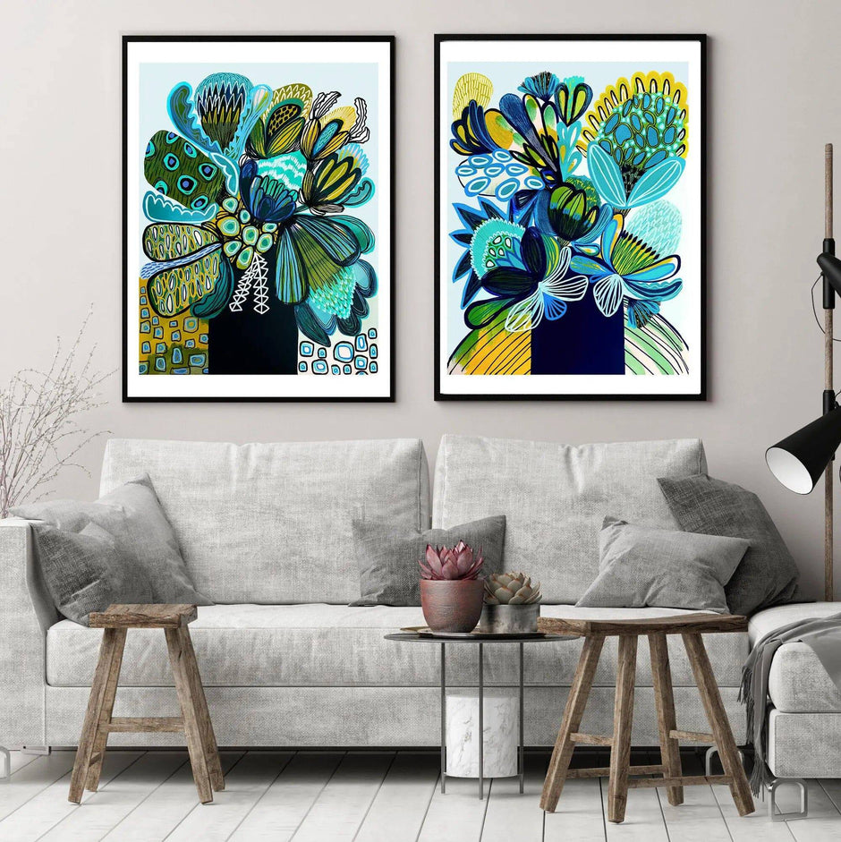 Azure Collection | Modern Abstract Art | Kirsten Katz