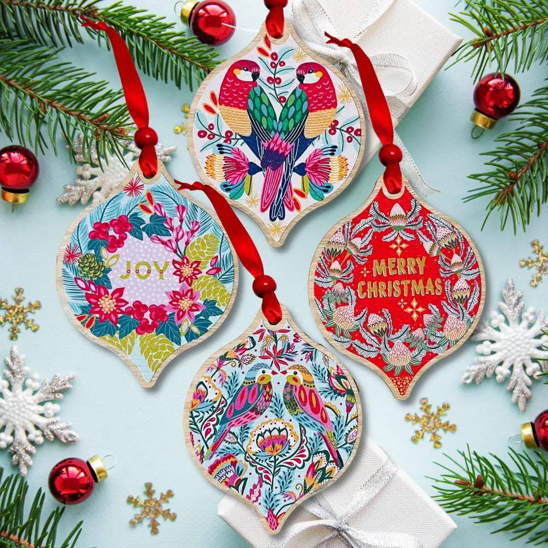 Australian Christmas Bauble Set - Kirsten Katz