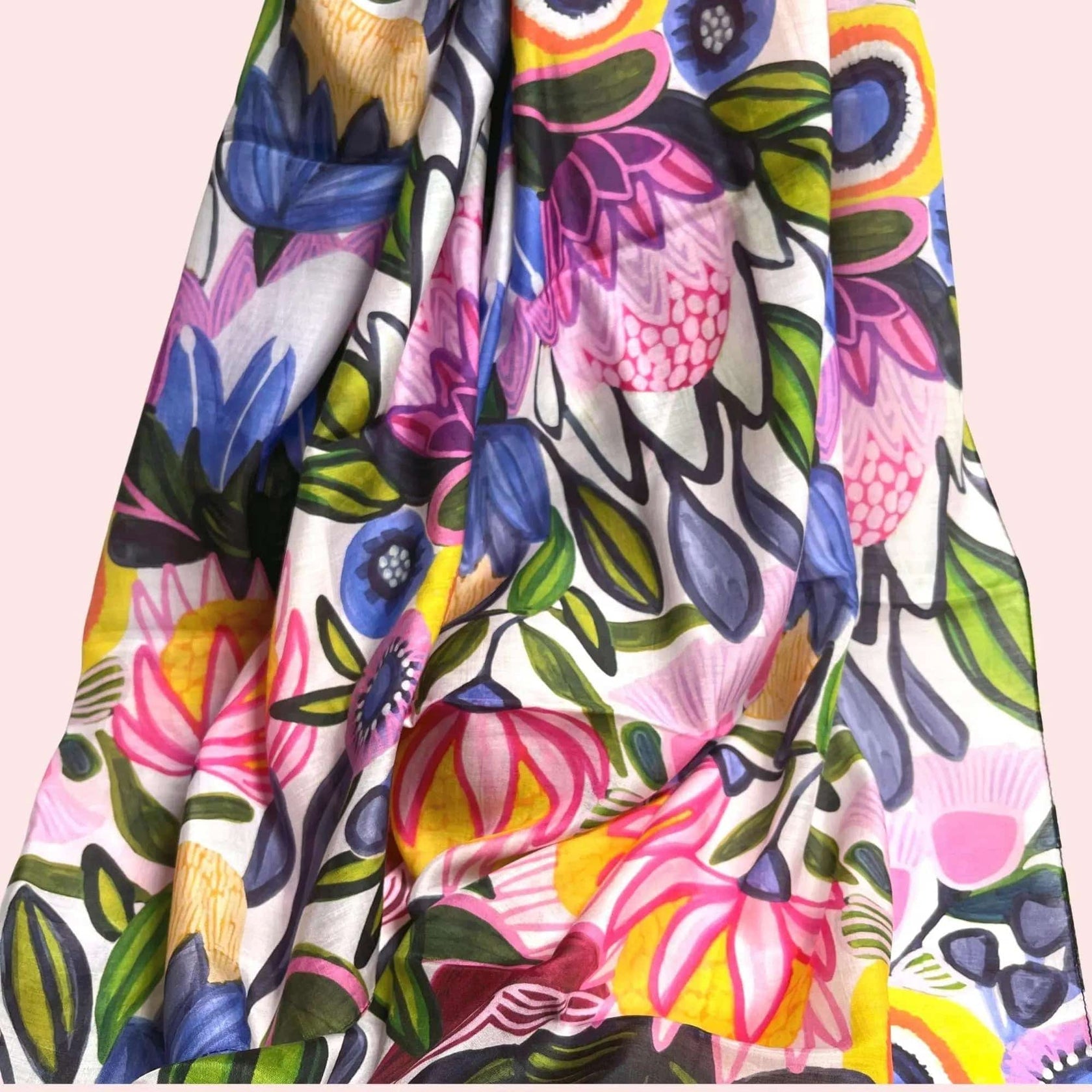 Protea Magnifica Silk Scarf - Kirsten Katz