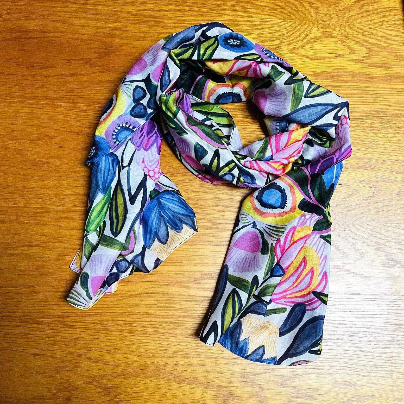 Protea Magnifica Silk Scarf - Kirsten Katz