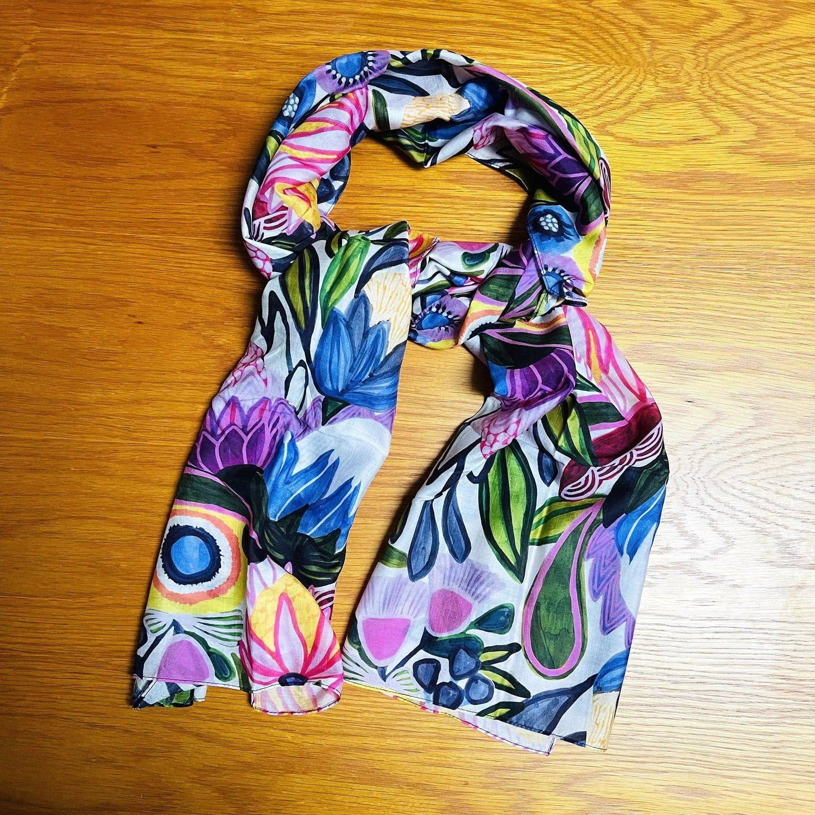 Protea Magnifica Silk Scarf - Kirsten Katz